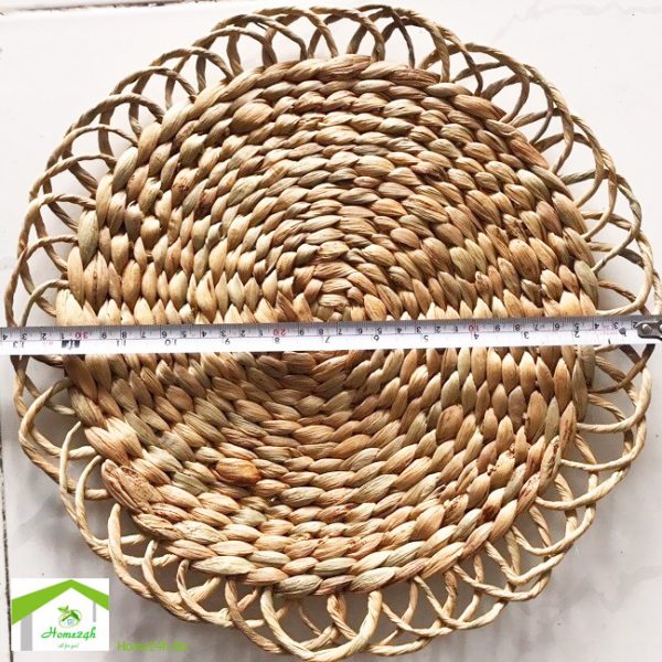Water Hyacinth Natural Placemat, Handmade Woven Mats